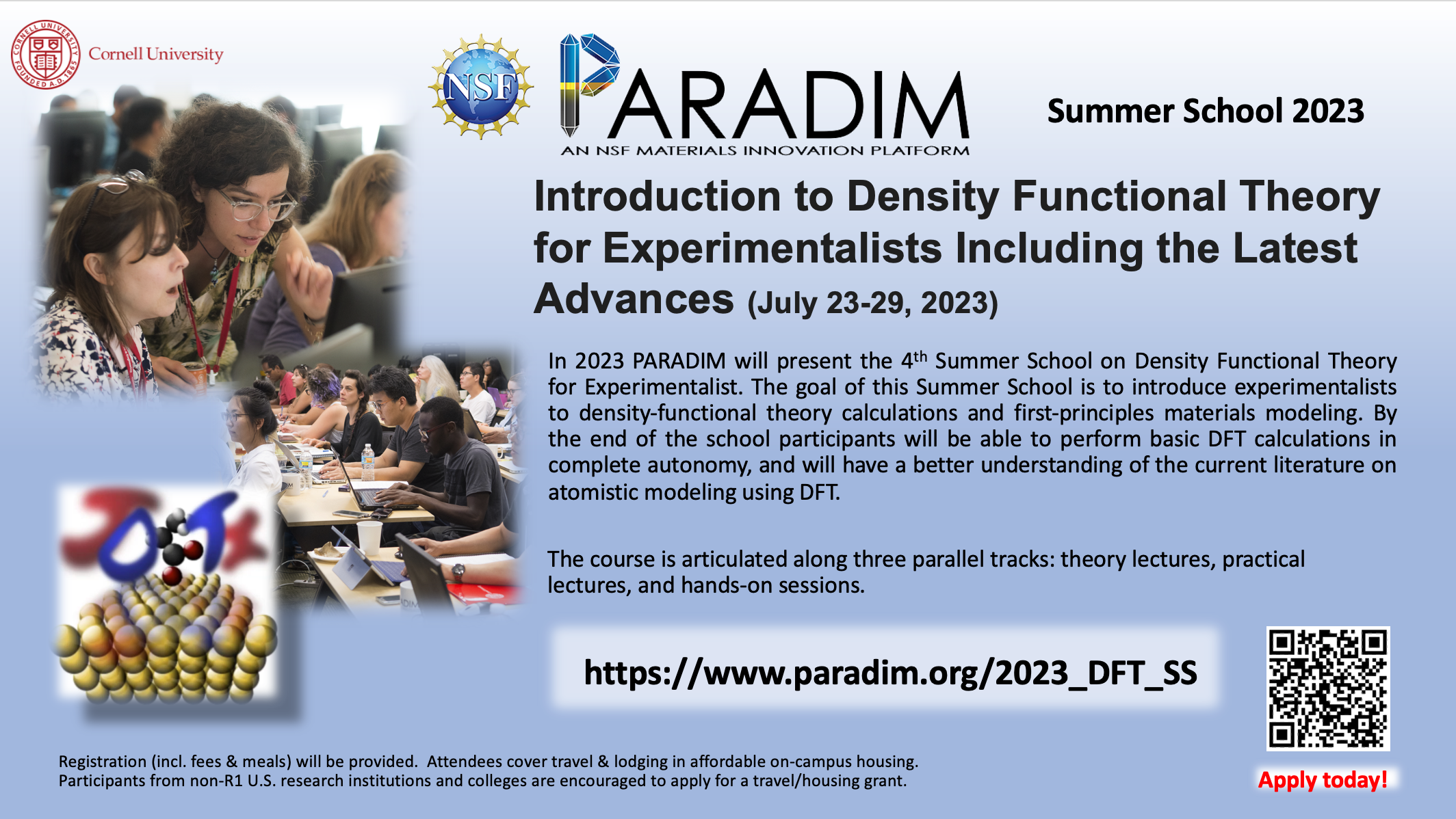 2023 PARADIM Density Functional Theory Summer School | PARADIM